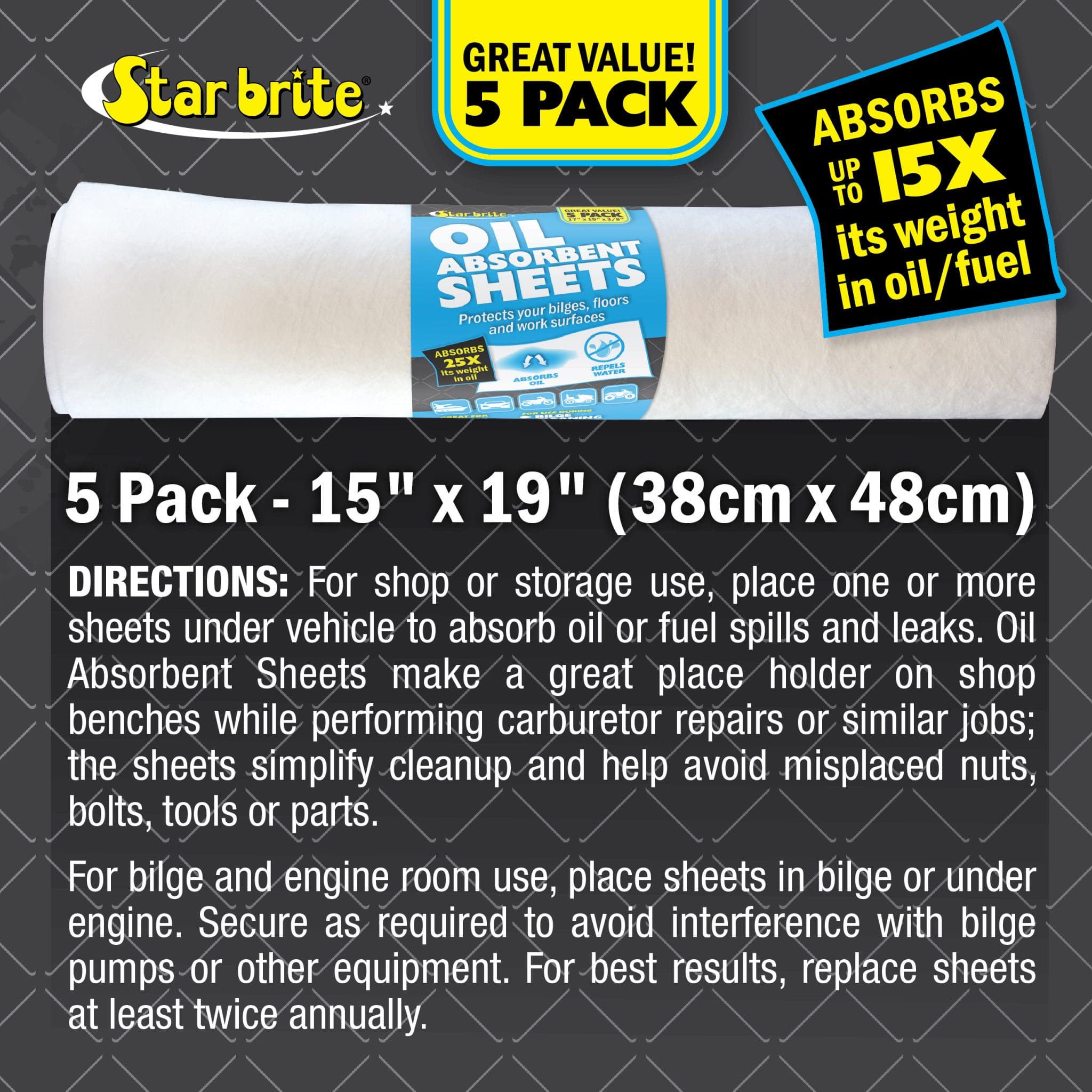 Star Brite Oil Absorbent Sheets | Shop RV CARE