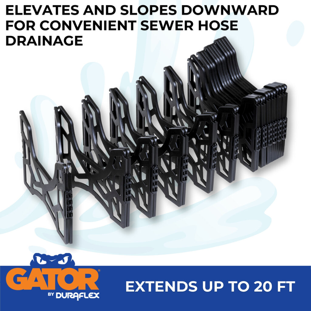 Duraflex Sewer Hose Support – 20 Feet (lightweight hose drainage ...